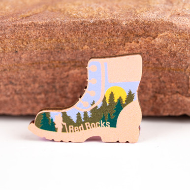 Red Rocks Hiking Boot Pin