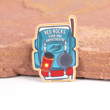 Red Rocks Mini Packing Sticker