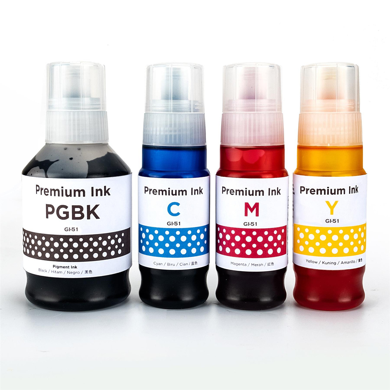 Compatible Canon GI-51 - 1 Set of Refill Ink Bottles 140ml/70ml from Go ...