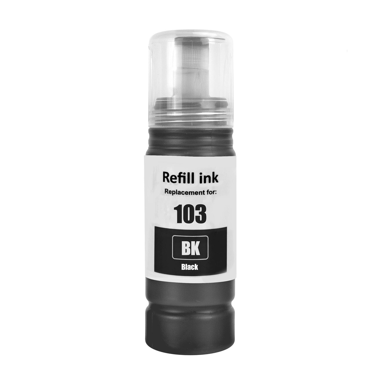 Compatible Epson 103 Black Refill Ink Bottle 70ml from Go Inks (1 Bottle)