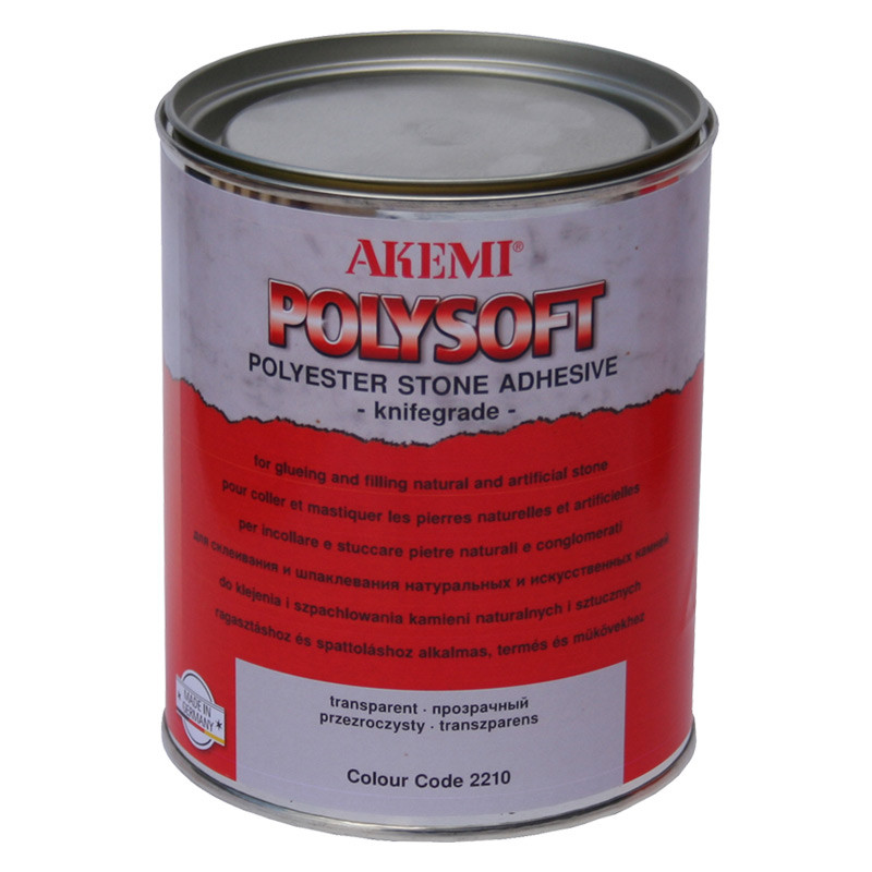 Akemi PolySoft 900ml | Fast Hardening Stone Filler & Adhesive