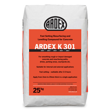 ARDEX K301 Exterior Self-Levelling Concrete Resurfacing Compound (25kg)