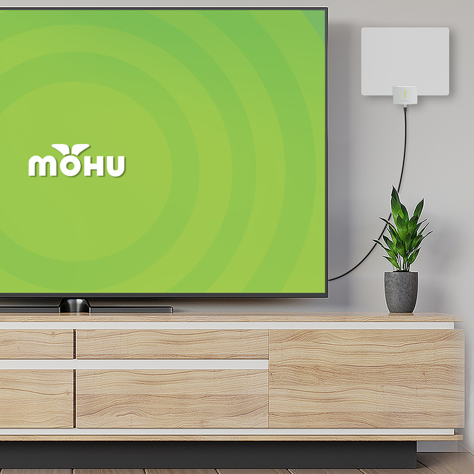 Mohu Leaf Ultimate Amplified Indoor HDTV Antenna with LED Signal ...