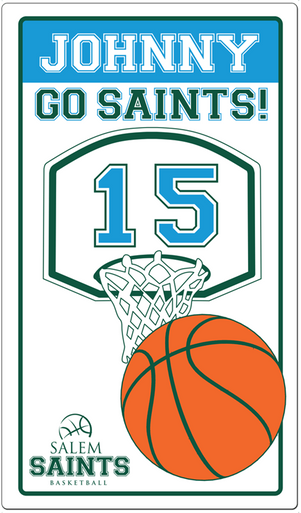 Basketball Locker Magnet Boys