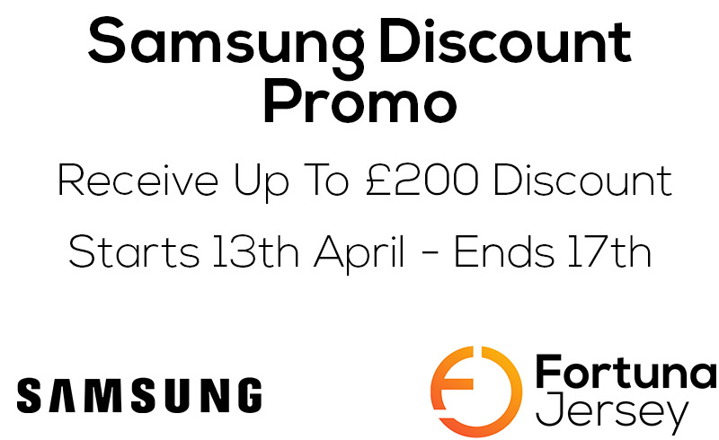 Samsung Discount Promo 2022 - Fortuna Jersey