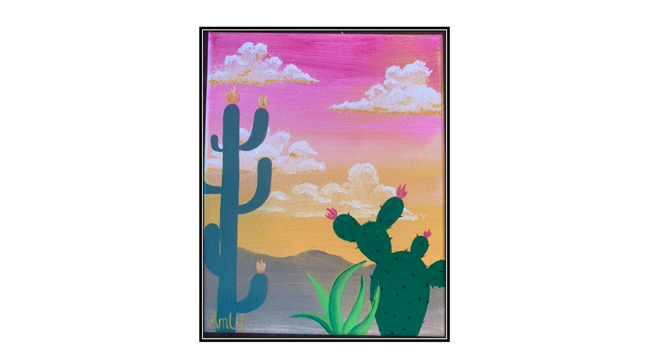 March Desert Themed Sip N Paint - Woody Lodge Winery