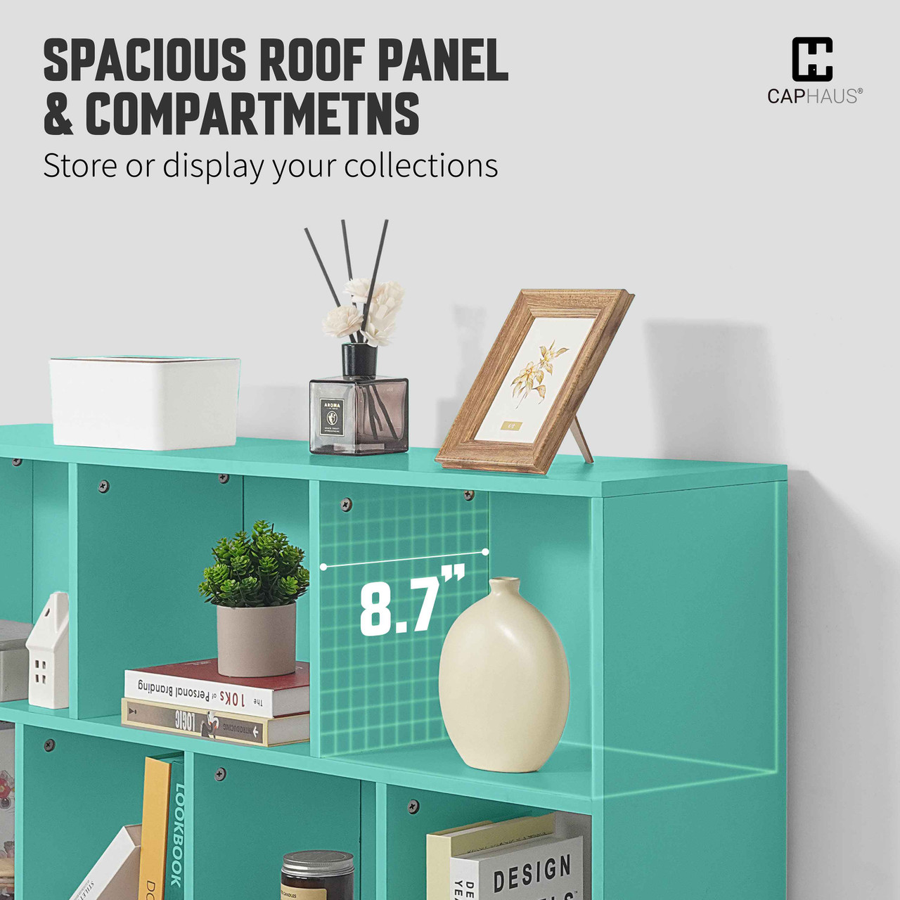 10 Cube 3 Tier Wooden Cube Storage Organizer with Legs