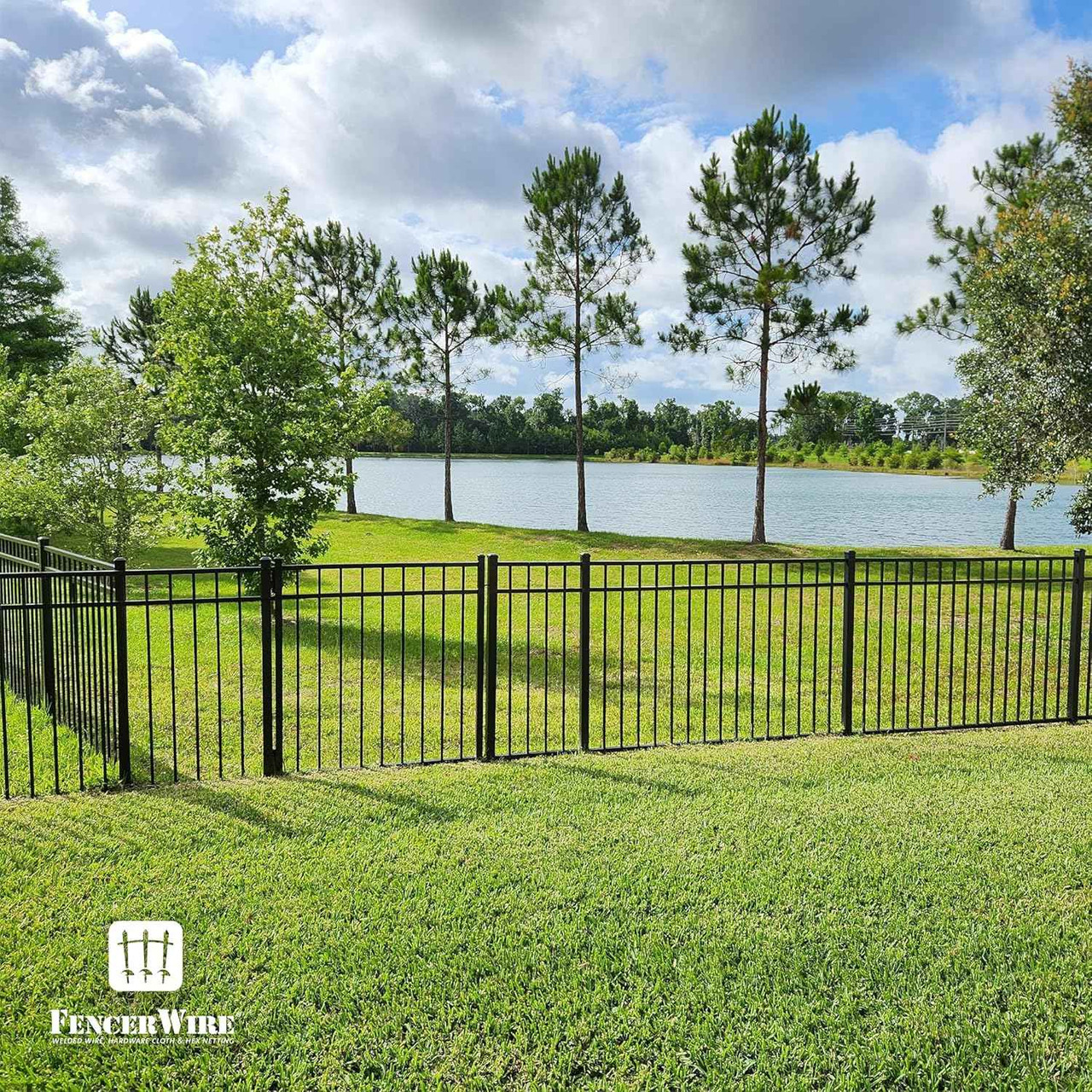 5FT Height X 4FT Width Flat Top Fence Gate with Lock