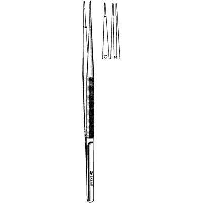 Sklar Micro Suture Forceps – 7" Straight, 0.6mm Tip | MedicalEx