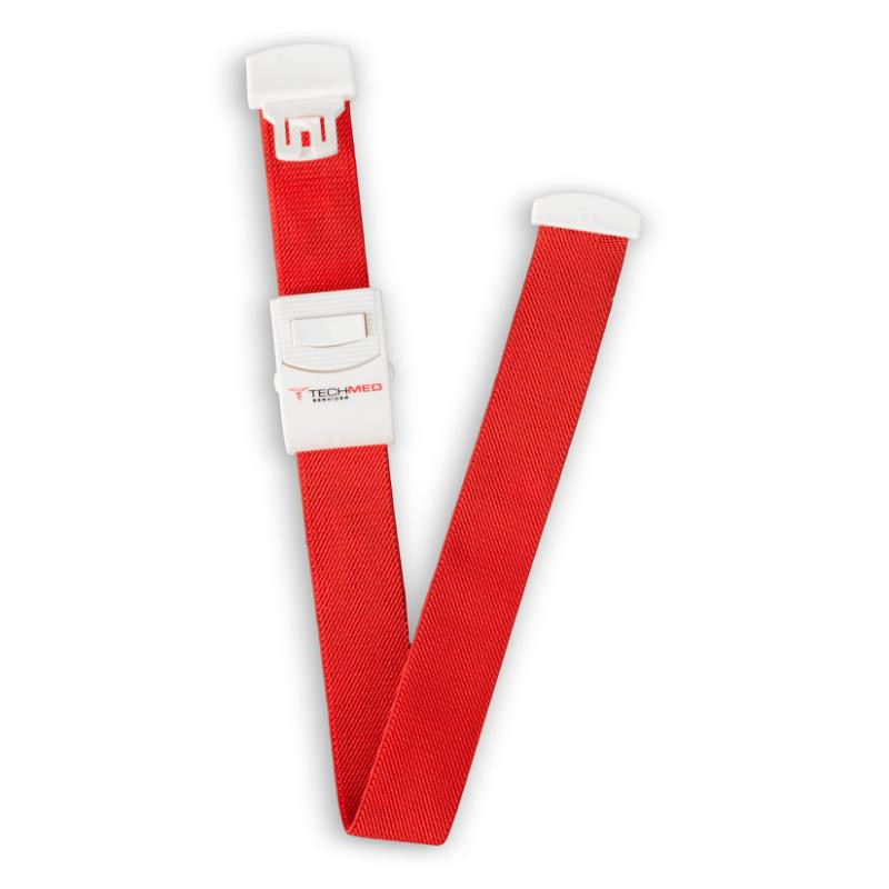 Dukal Push‑Button Non-Latex Tourniquet – Red, Reusable | MedicalEx