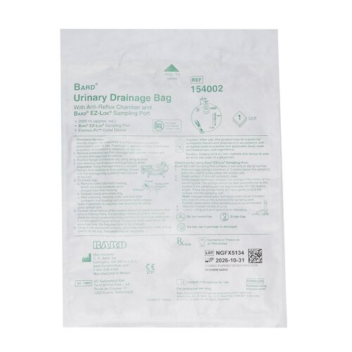 2000ml Drainage Bag – Safety-Flow Outlet, Latex-Free | MedicalEx
