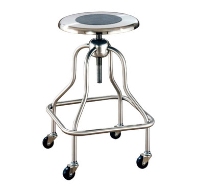 UMF Stainless Steel Revolving Stool – Adjustable Height, Foot Ring, 304 ...