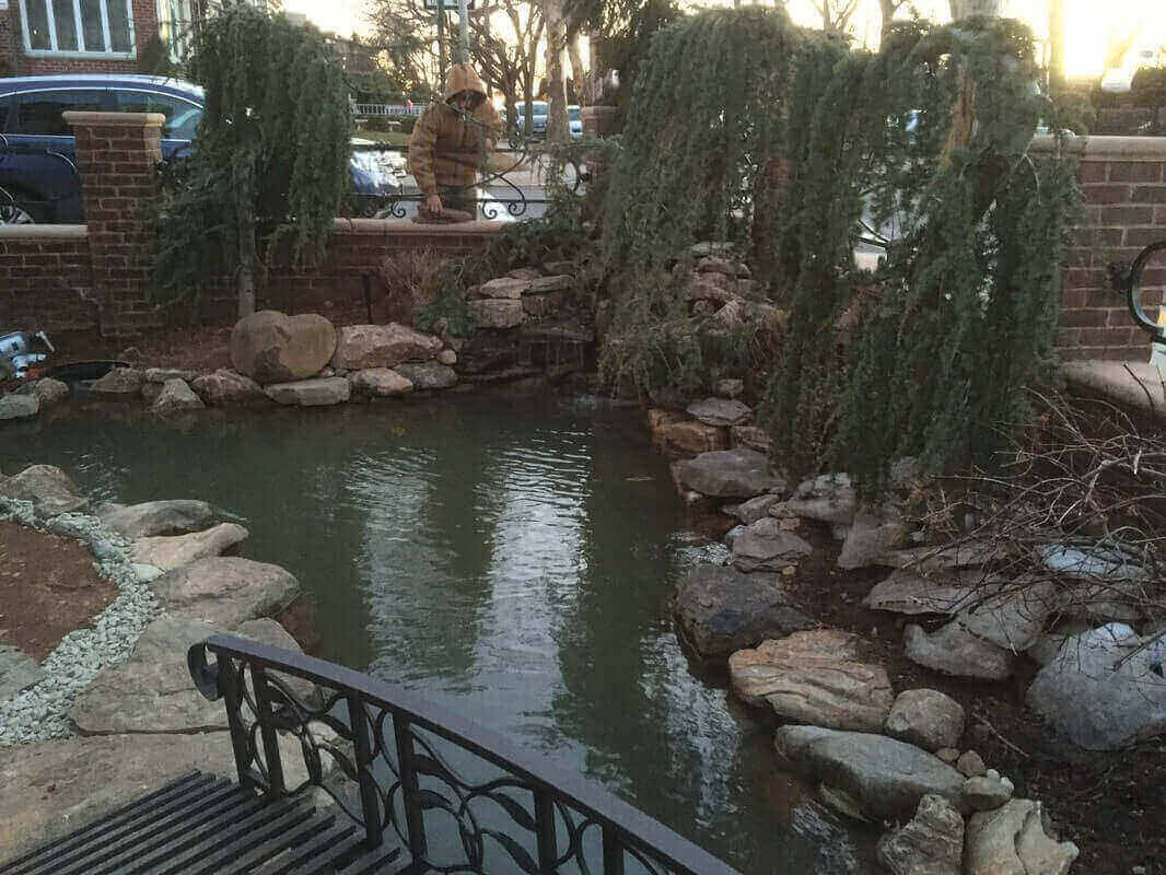 Pond Build, Brooklyn, New York | Fitz's Fish Ponds