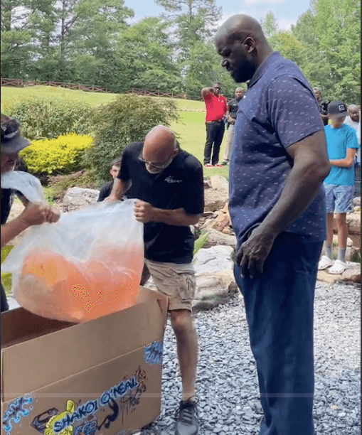 FFP Delivers 39-Inch Yamabuki Koi to Shaquille O’Neal - Fitzs Fish Ponds