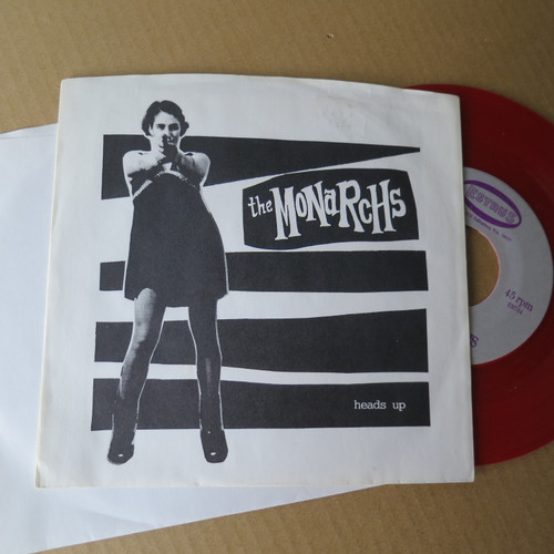 The Monarchs 7" , Red Heads Up Record Label Estrus audiovile t shirt
