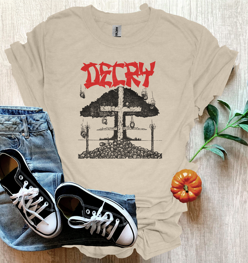 Decry band t shirt falling