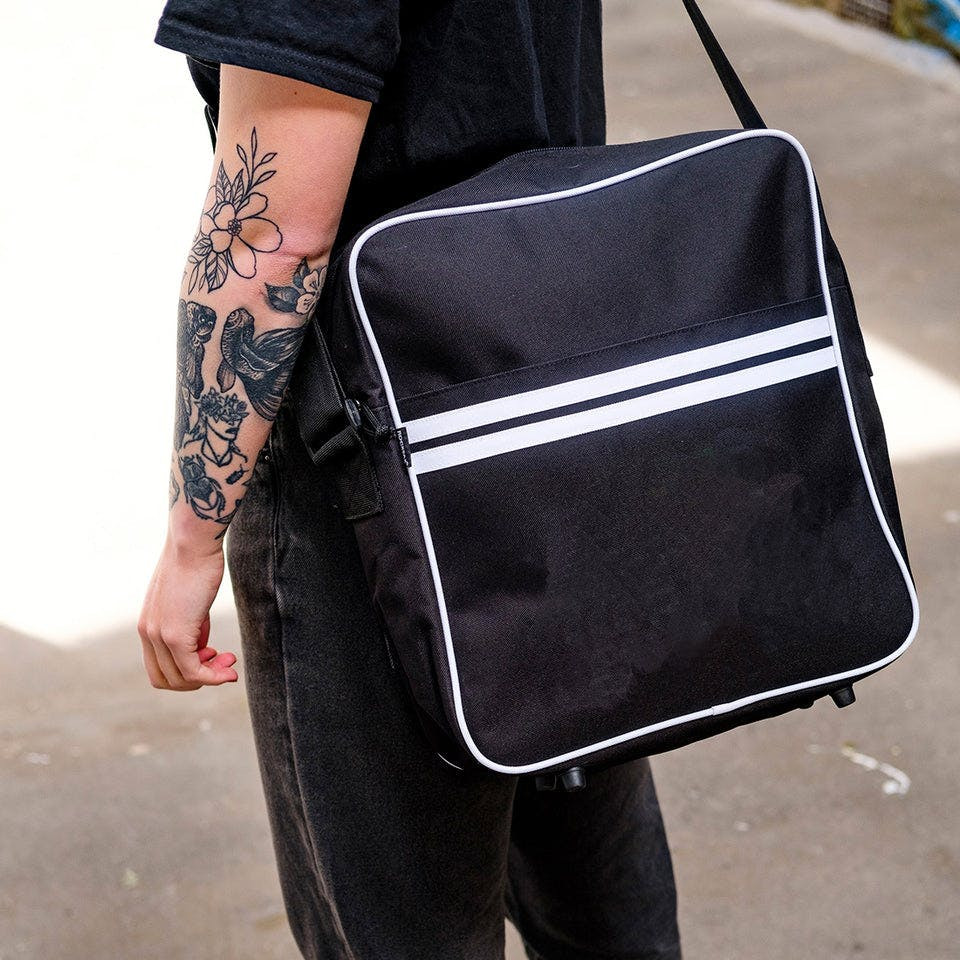 Republic Records Zip Top Messenger Bag