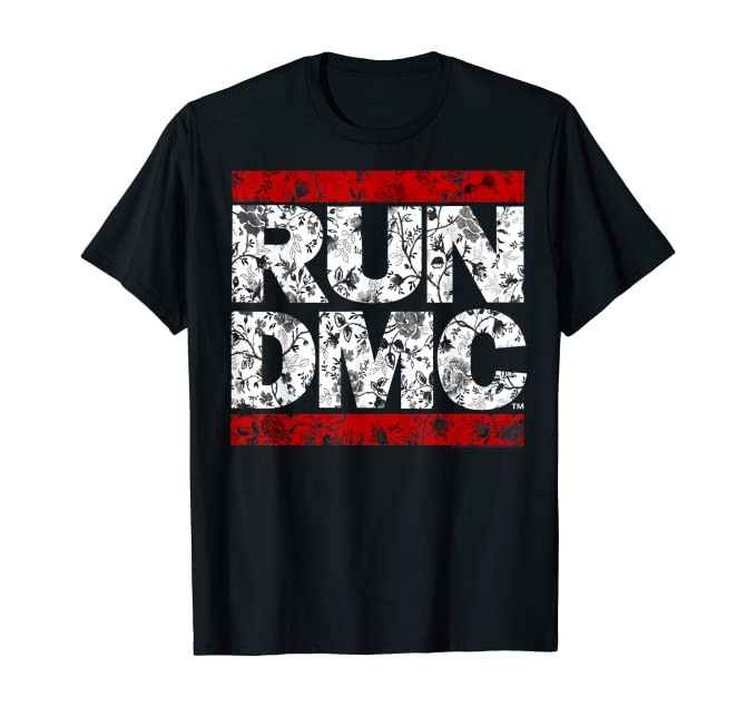 Run DMC Official Floral Logo T-Shirt