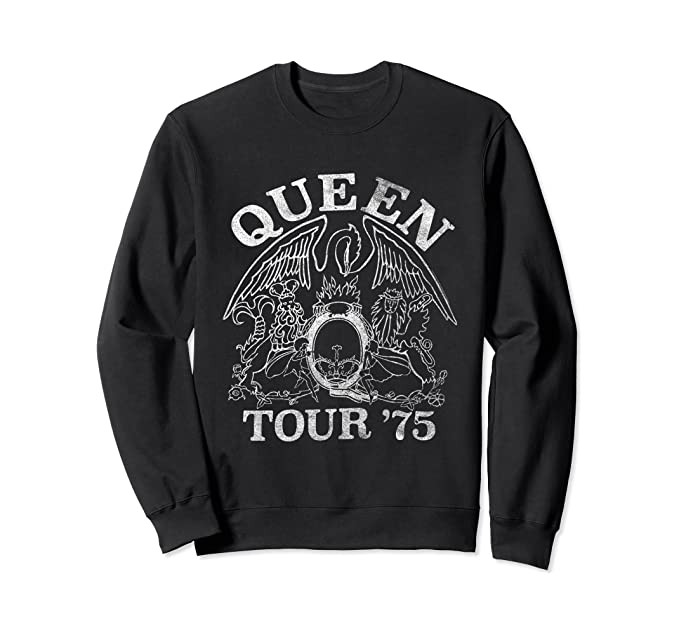 Queen Official Tour 75 Crest Logo Women's T-Shirt
