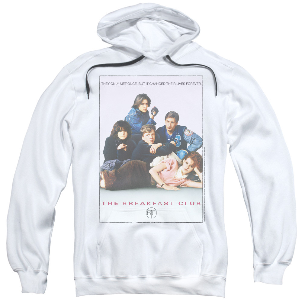 Breakfast Club Poster Adult Pullover Hoodie Sweatshirt White