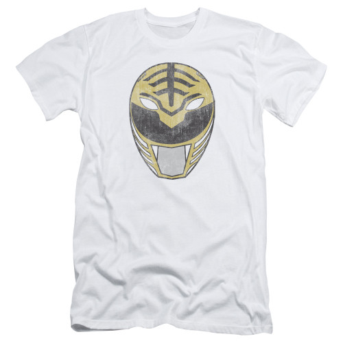 Power Rangers White Ranger Mask Adult 30/1 T-Shirt White