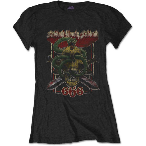 Black Sabbath Women's T-Shirt Bloody Sabbath 666