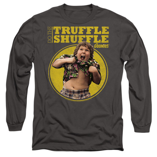 The Goonies Chunk Truffle Shuffle Long Sleeve Shirt Charcoal