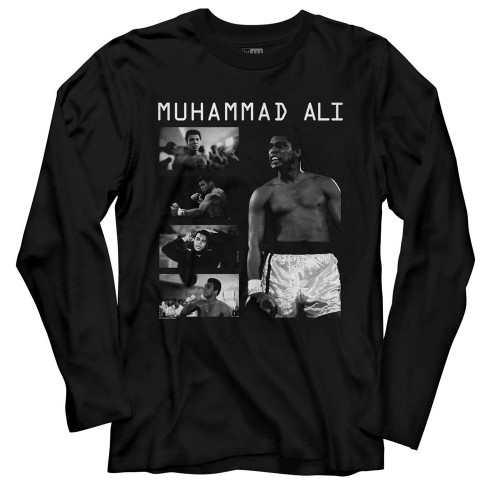 Muhammad Ali Collage Black Long Sleeve T-Shirt