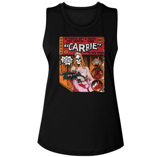 Carrie Comic Black Women's Muscle Tank Top