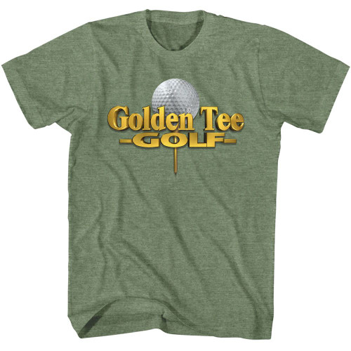 Golden Tee Logo Military Green Heather T-Shirt
