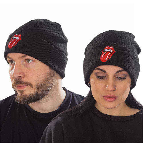 Rolling Stones Unisex Beanie Hat Fang Tongue