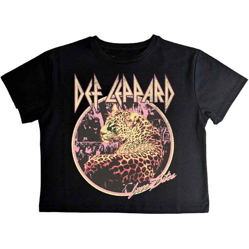 Def Leppard Women's Crop Top T-Shirt Love Bites