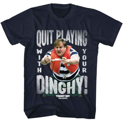 Tommy Boy Quit Playing Navy T-Shirt