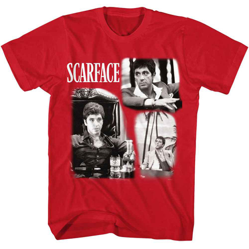 Scarface World Is Yours Collage Red T-Shirt