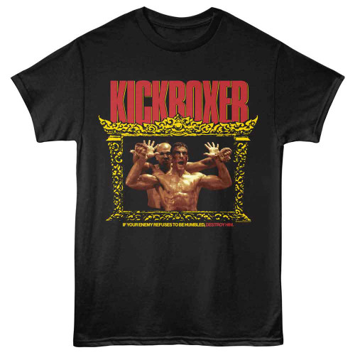 Kickboxer Destroy Your Enemy Black T-Shirt