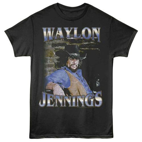 Waylon Jennings Faded Brick Smoke T-Shirt
