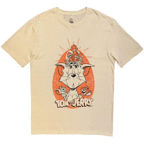 Tom & Jerry Unisex T-Shirt Tom Bird Nest (Natural)