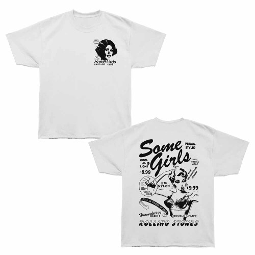 Rolling Stones Some Girls 78 Catalog White Bronx Oversized T-Shirt