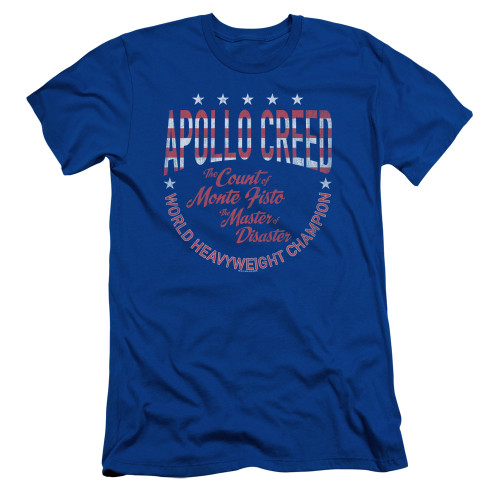 Rocky Count Of Monte Fisto Adult 30/1 T-Shirt Royal Blue