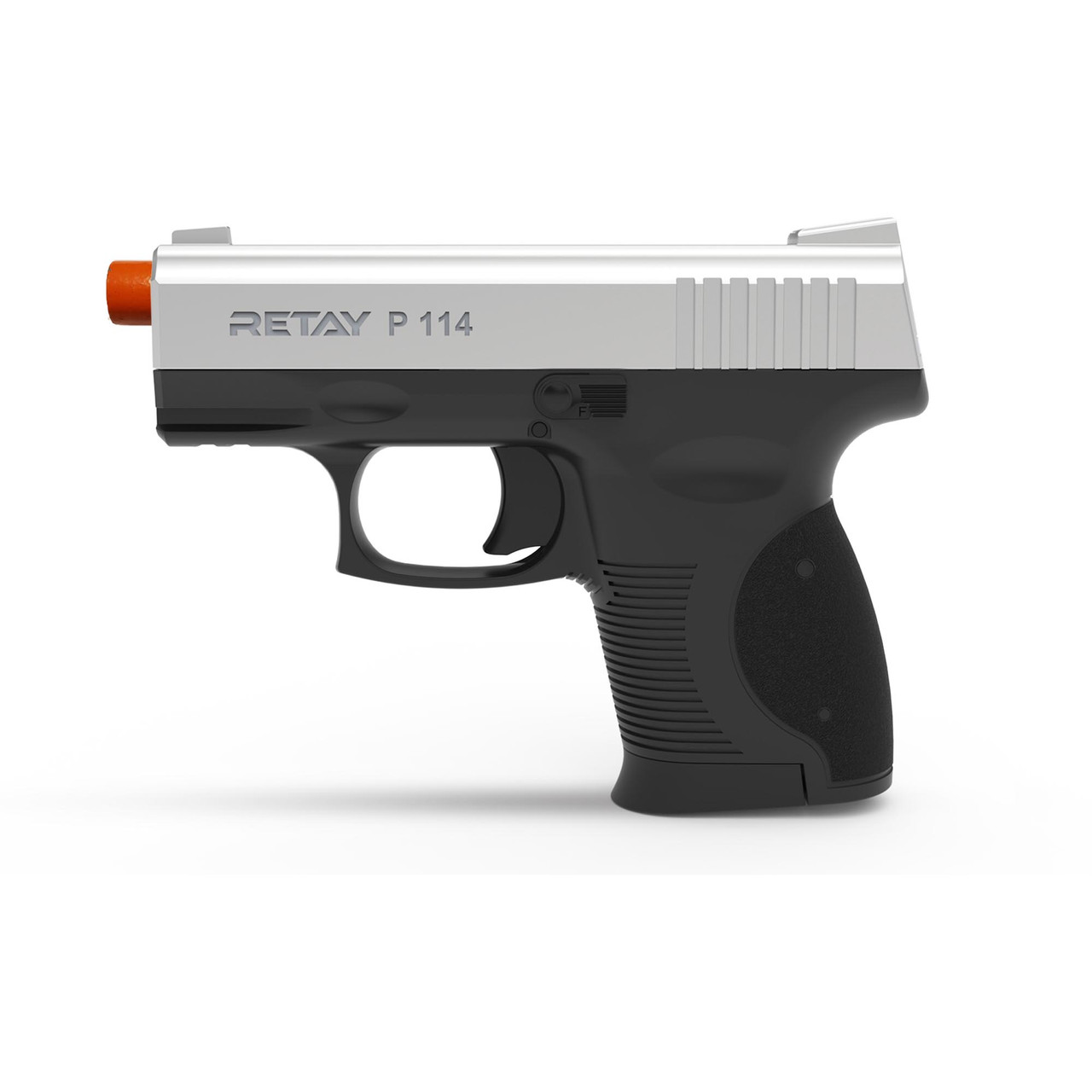 Retay P114 Blank Pistol 9MM PAK Chrome - BlankGunArmory.com