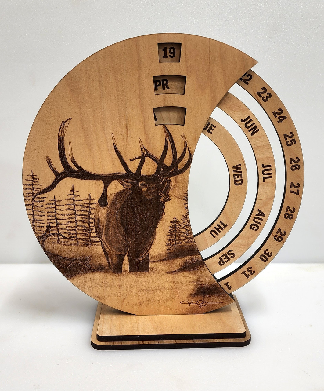 Elk (Rugged Pursuit) Forever Calendar - Dakota Rustic Creations