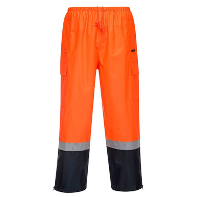 Unisex Hi-Vis Contrast Rain Pants - Splash Alley