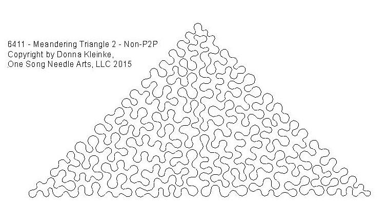 Meandering Triangle 2 - #6411 - VP28 - One Song Needle Arts