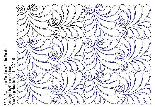 Swirls and Feathers Panto-Border 1 - #6213 (in Prime Panto Collection ...