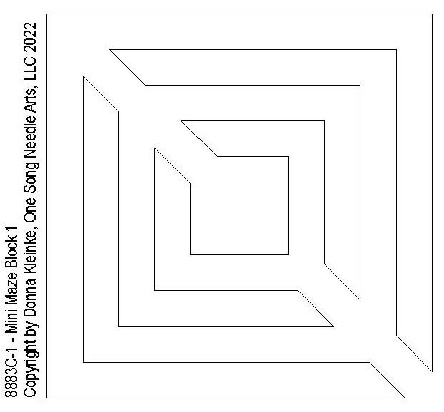 Mini Maze Block 1 - #8883C-1 (in Pkg #4 - Oct 2022) - VP39 - One Song ...
