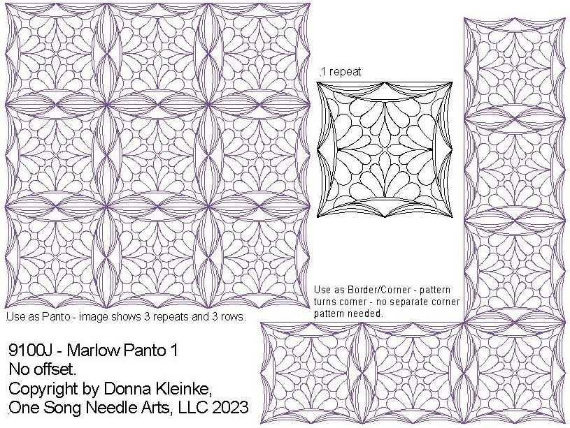 PANTO PACKAGE JULY 2023-A - 10 PANTOS - #9100 Series - One Song Needle Arts