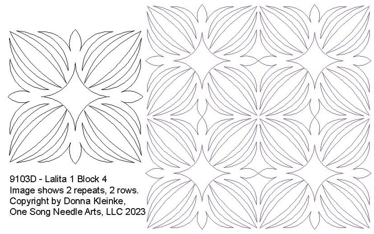 Lalita Block 4 9103d In Lalita Set 1 One Song Needle Arts