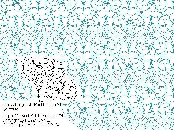 FORGET-ME-KNOT SET 1 (#9204 series) -26 PATTERNS - One Song Needle Arts