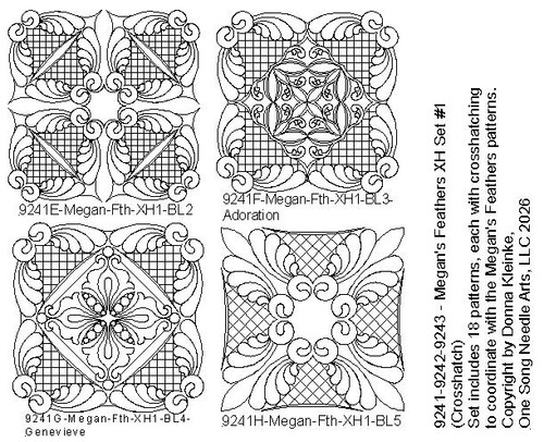 ADORATION-LILIANA SET #1 (#9215-9216) - 44 patterns - ** See TERMS/INFO ...
