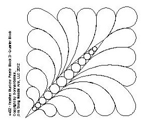 Feather Illusions Pearls Block 3 - #4404 - One Song Needle Arts